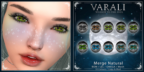 Second Life Marketplace - ..: VARALI :.. Merge Natural Eyes [FATPACK]